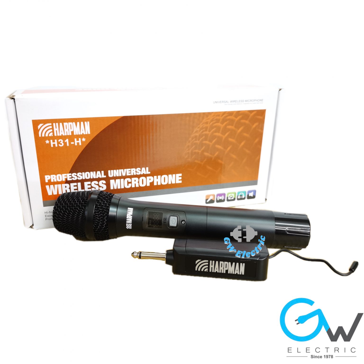 Harpman H31-H Portable Rechargeable Wireless Microphone (Single ...