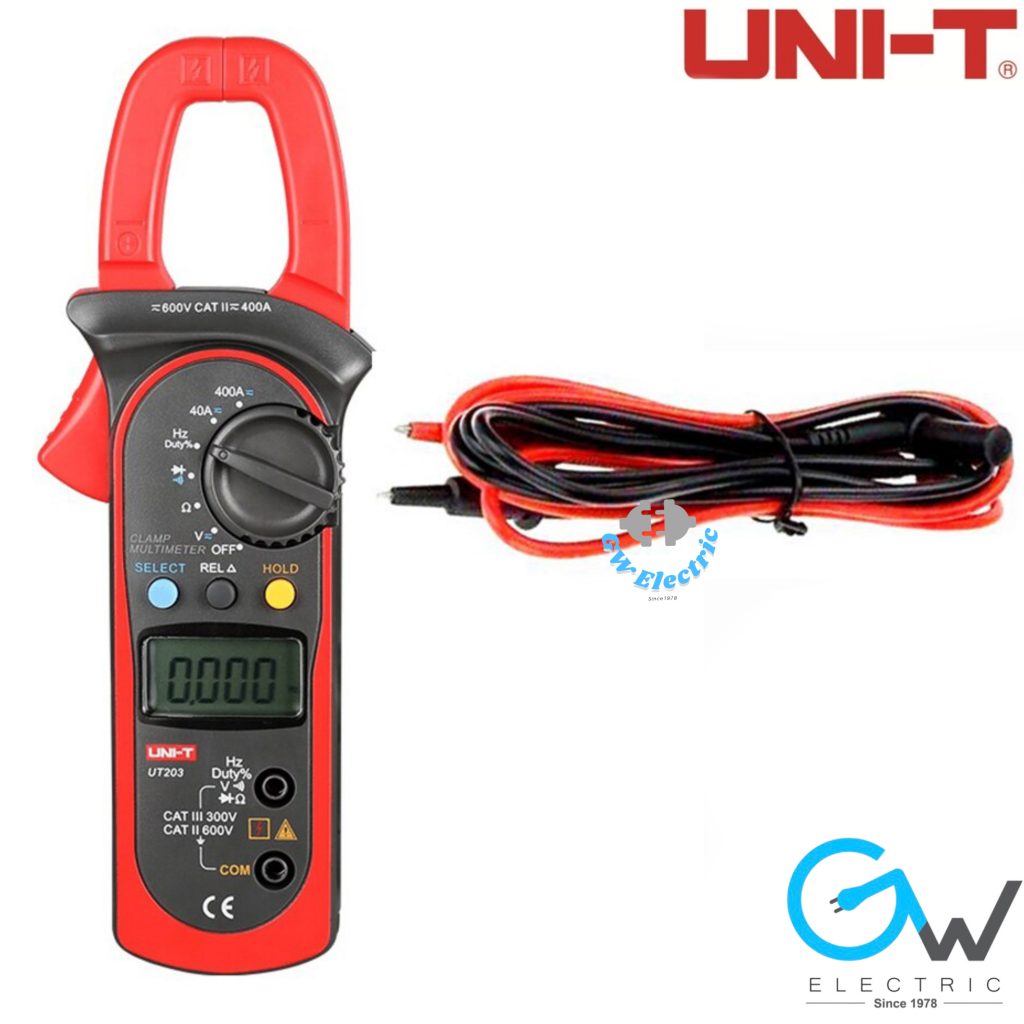 UNI-T UT203 AC/DC Digital Clamp Meter Digital Ammeter, Resistance – GW ...