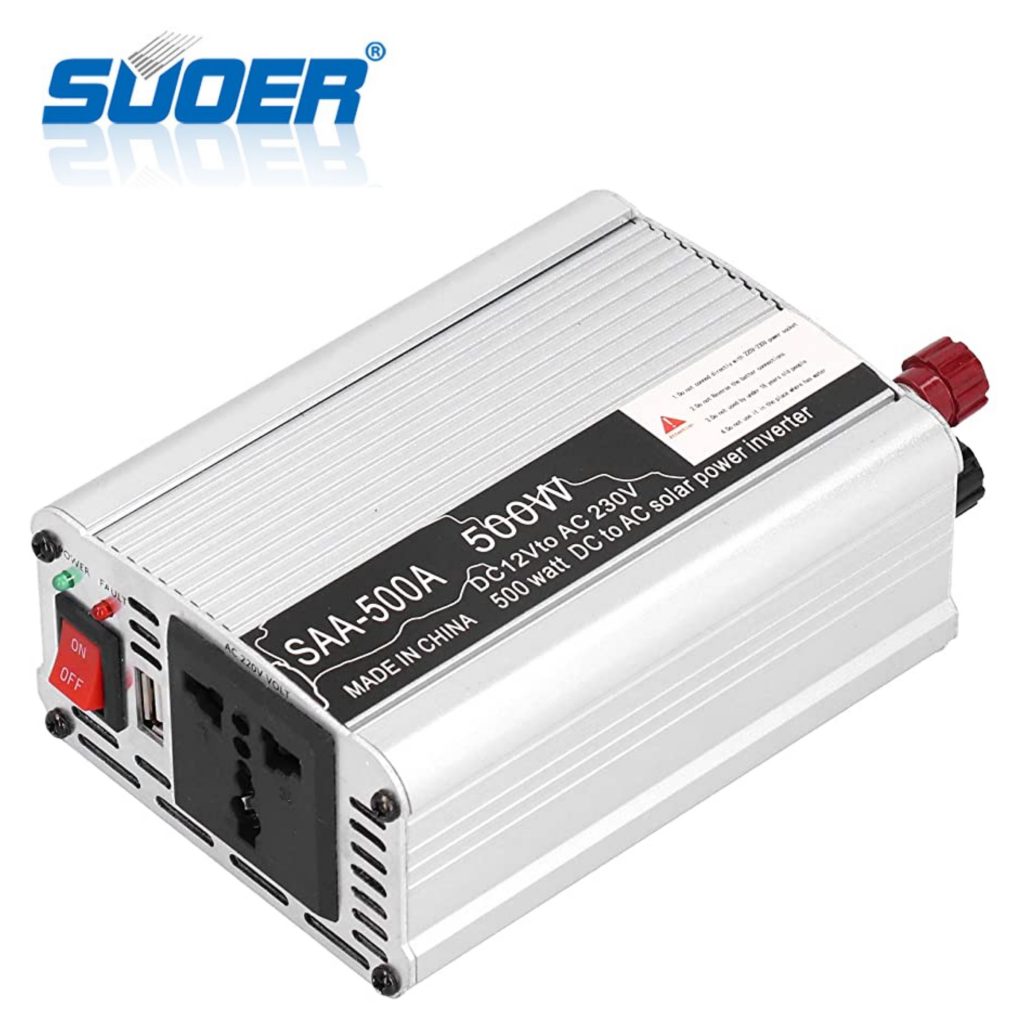 SUOER 300W 12V 220V Modified Sine Wave Inverter SAA-500A Compatible ...